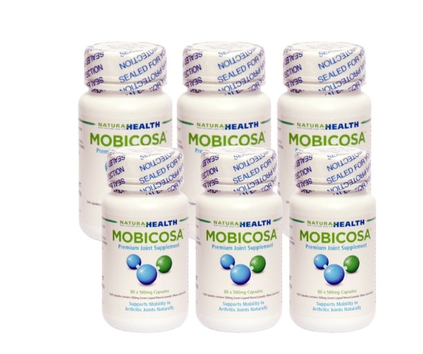 ☆SPECIAL☆ SIX PACK Mobicosa® Premium Joint Supplement 80 x 500mg Capsu